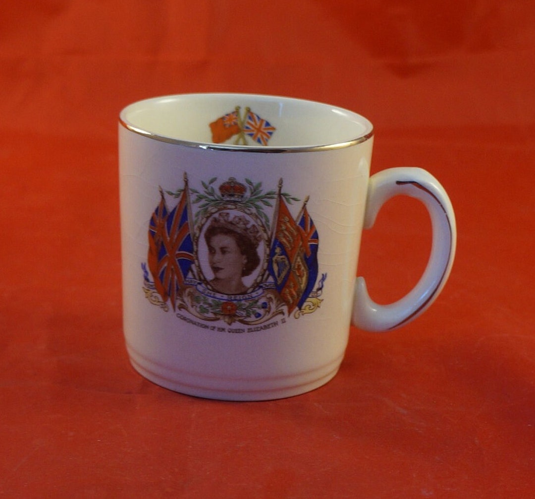 Mug Made by Alfred Meakin for Coronation of Queen Elizabeth in 1953 - Etsy