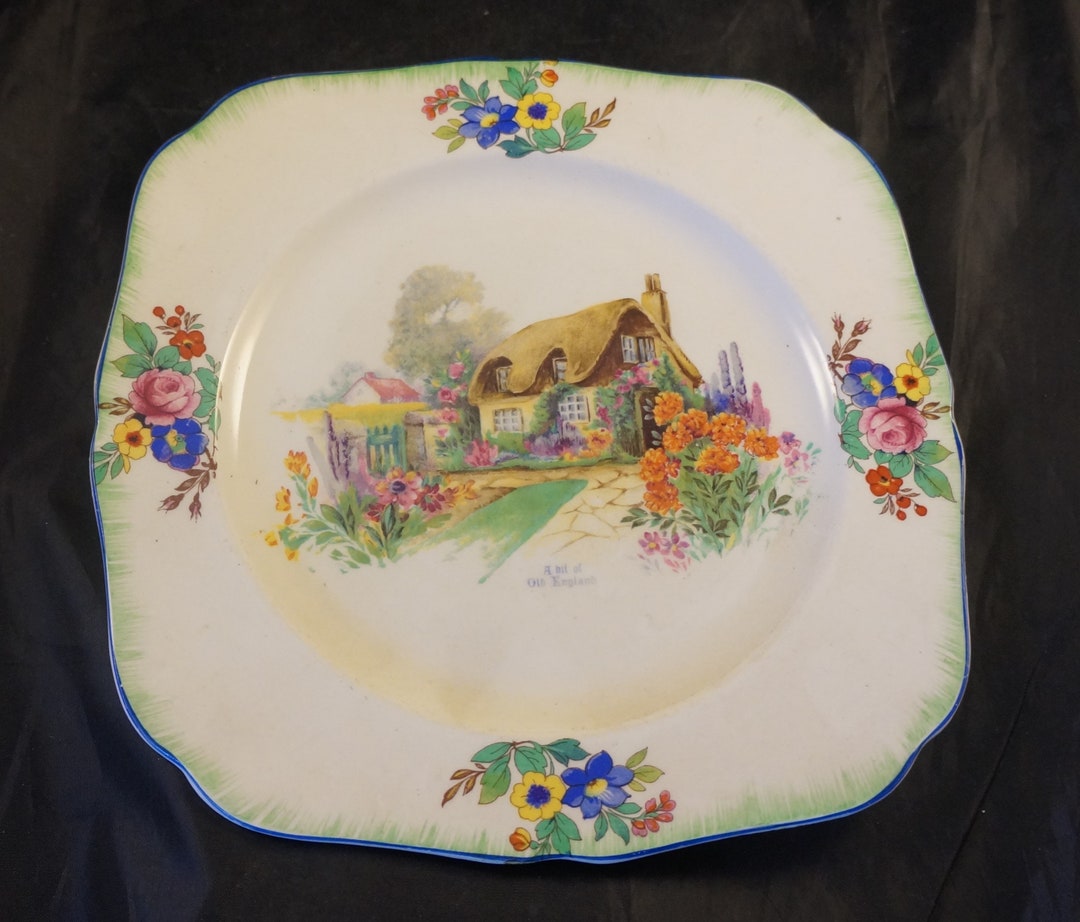 H & K Tunstall Plate A Bit of Old England - Etsy
