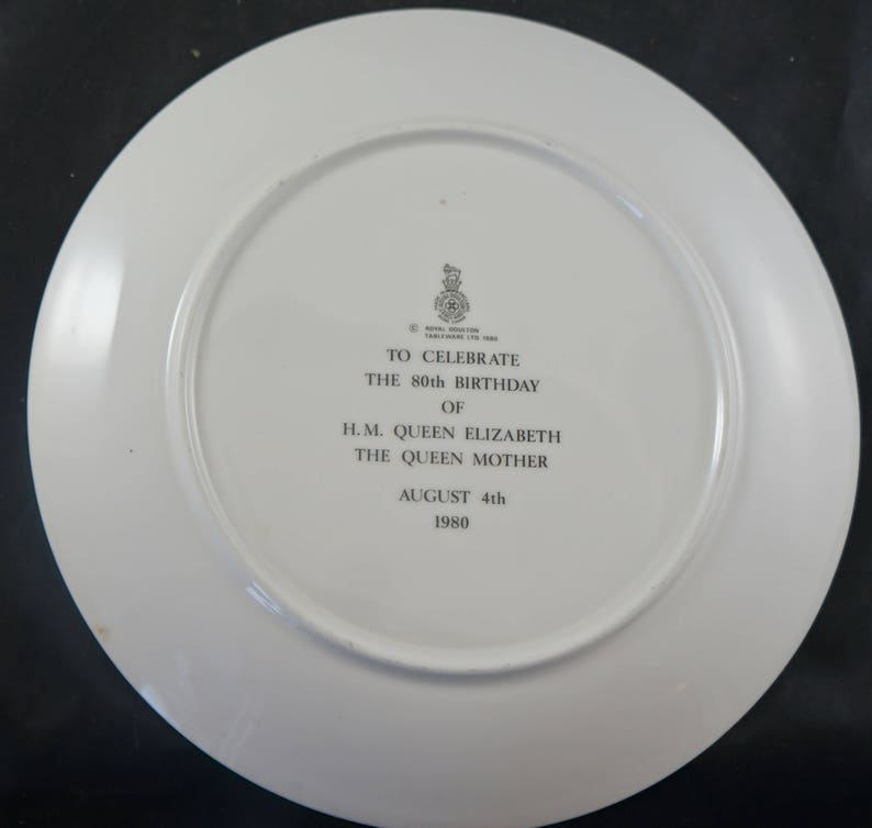 Royal Doulton Plate to Commemorate the Queen Mother 80th Birthday in ...
