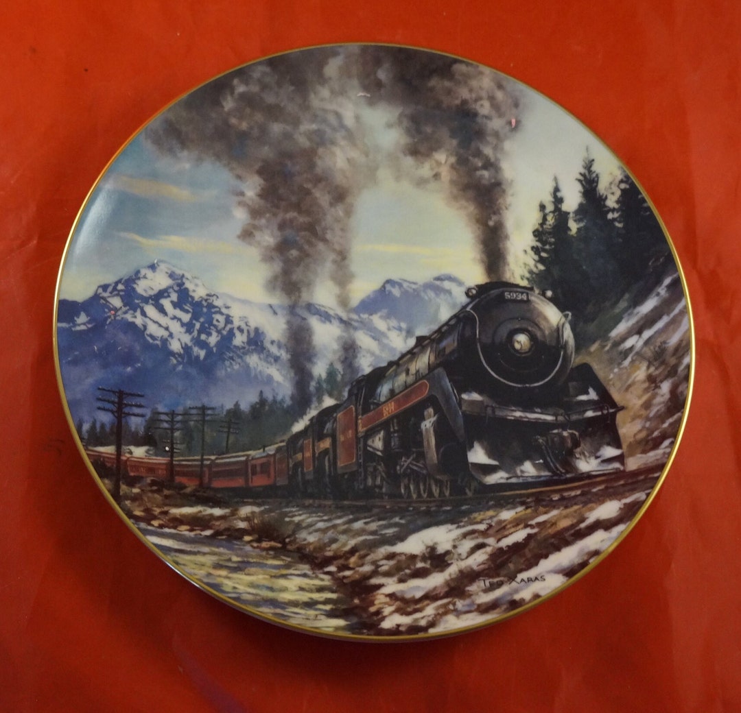 Steam on the CPR Plate by Artist Ted Xaras the Dominion - Etsy