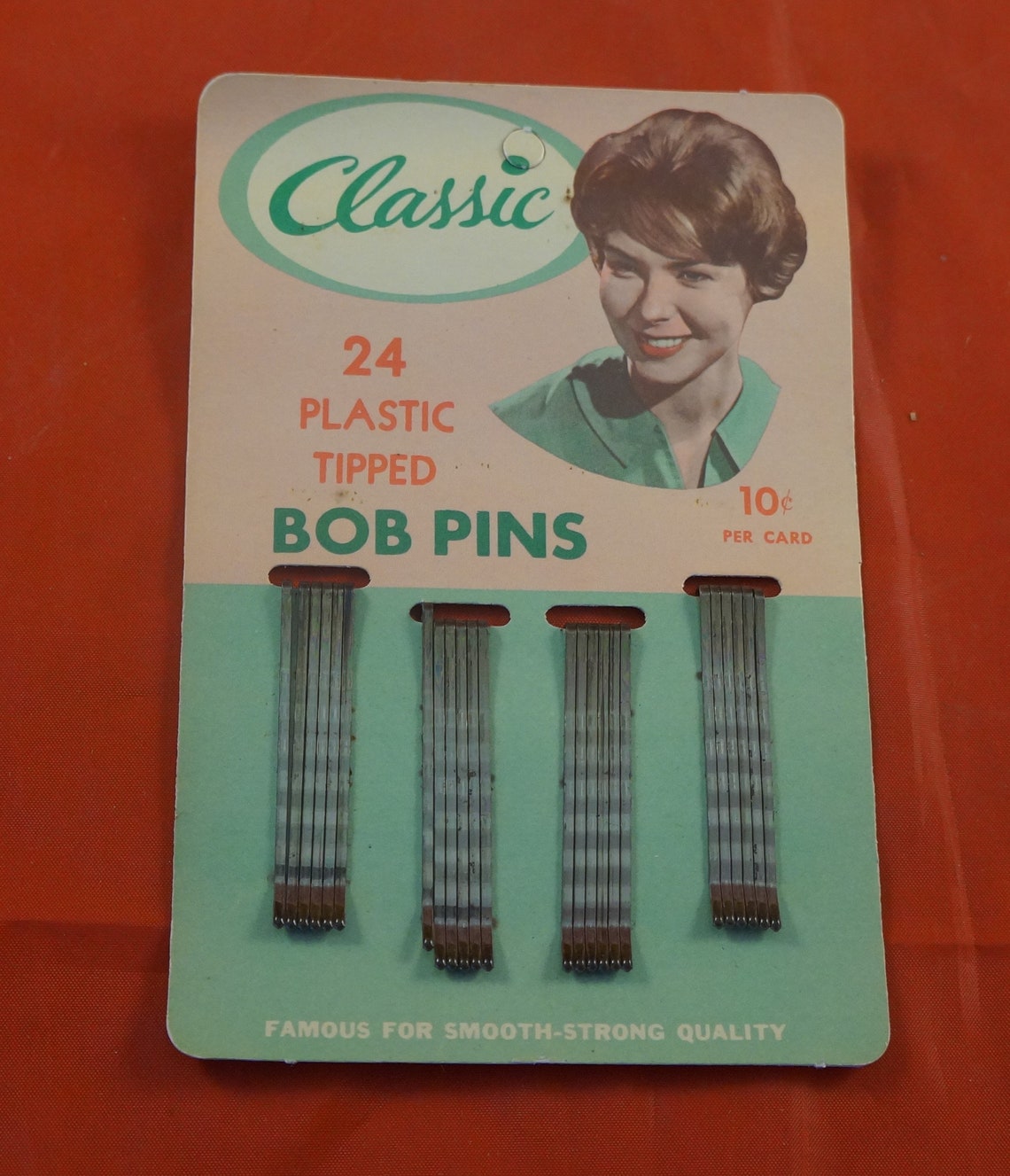 Full Card of Classic BOB PINS with Plastic Tips | Etsy