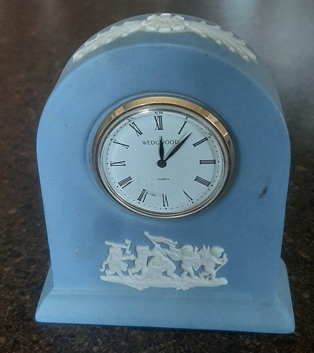 Wedgwood Mantelpiece Mantel Clock Blue Jasper Ware Quartz Movement - Etsy