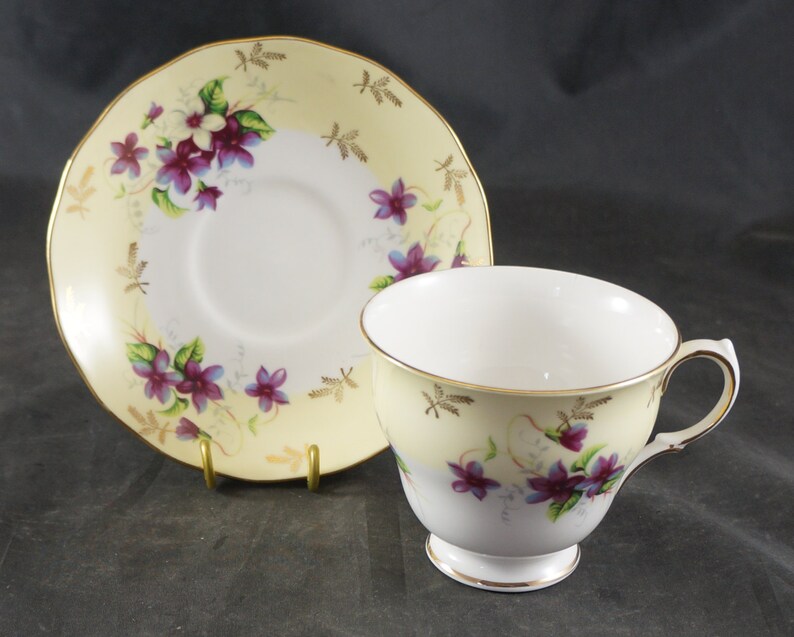 Queen Anne Fine Bone China Cup & Saucer Featuring Violets - Etsy UK Queen Anne Fine Bone China Cup & Saucer Featuring Violets - Etsy UK