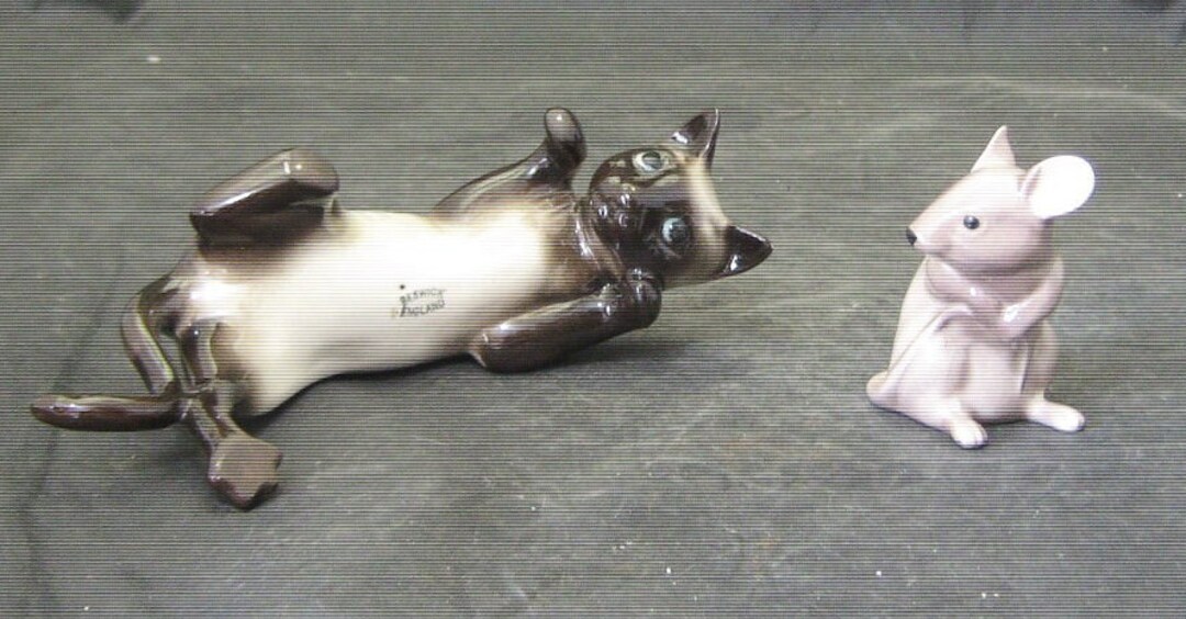 Beswick Cat and Mouse Model 1677 and 1678 - Etsy