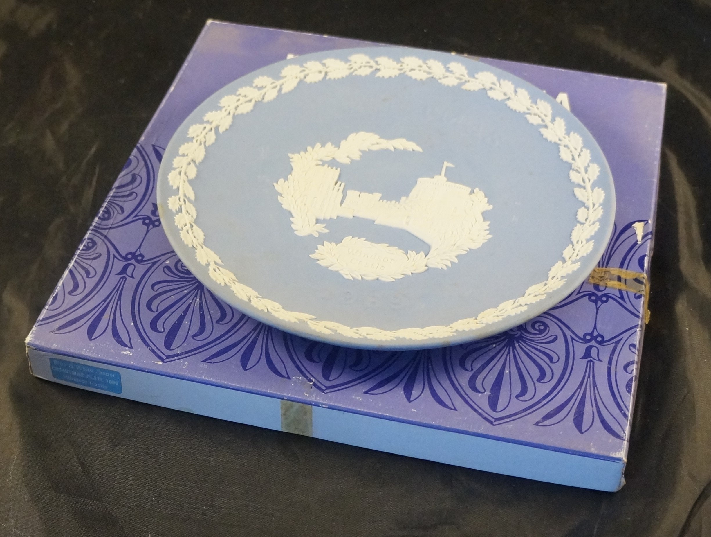 WedgWood Blue Jasperware Christmas Plate 1969 Collectible Plates Art ...