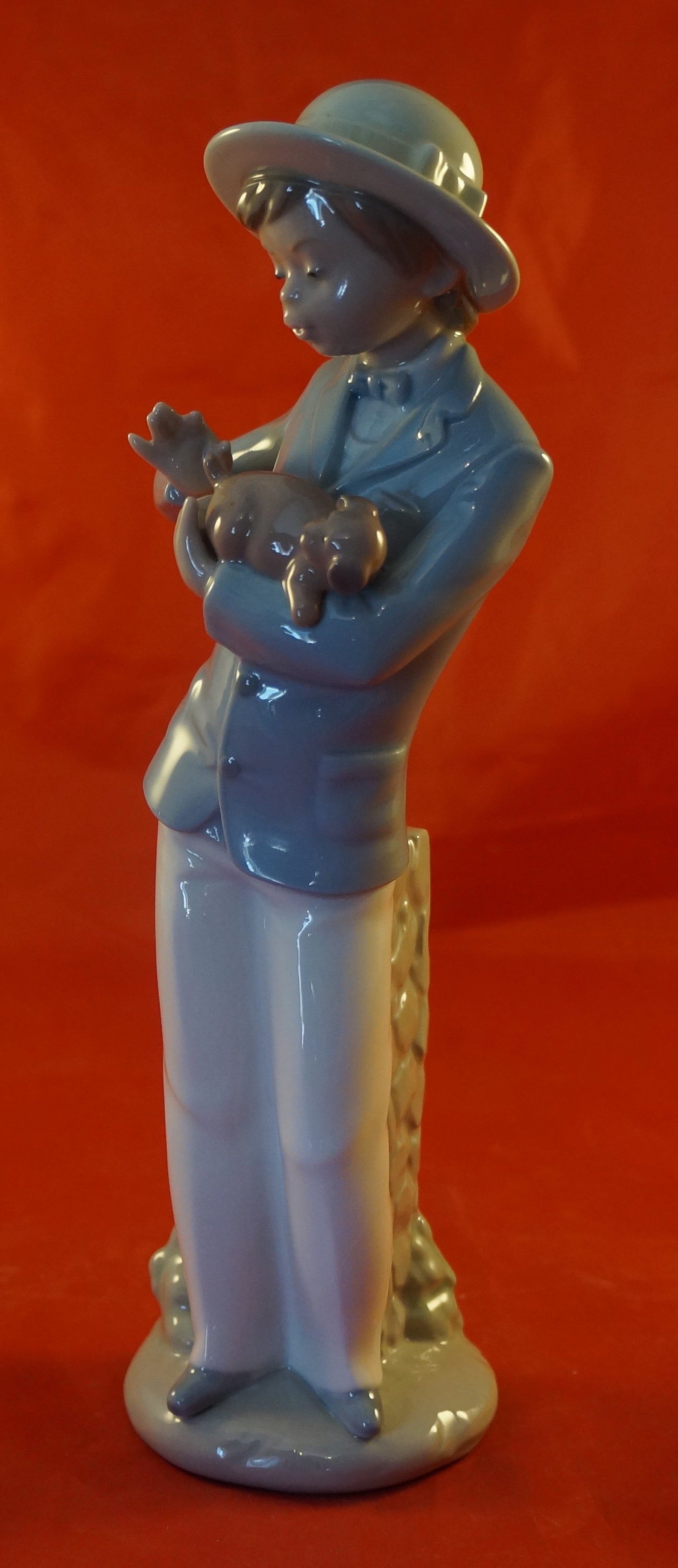 NAO Figurine BOY with PUPPY | Etsy