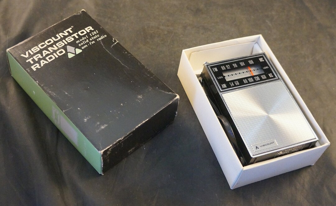 Viscount 9 Transistor AM / FM RADIO With Factory Box Model 1261 - Etsy