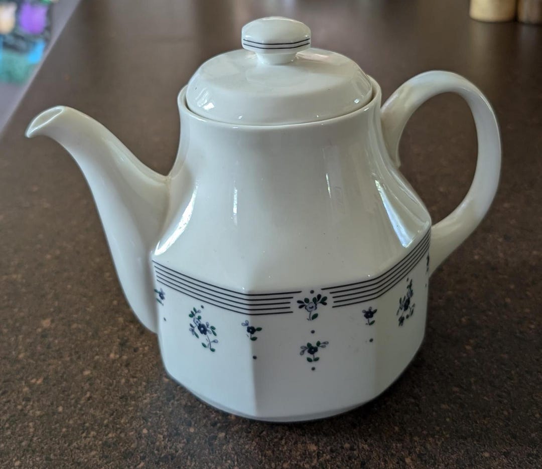 Royal Doulton Teapot Calico Blue Pattern - Etsy