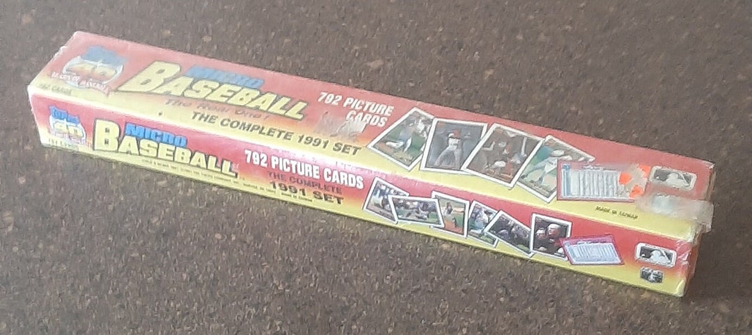 Topps Micro Baseball Cards 1991 Complete Set 792 Cards Factory Sealed ...