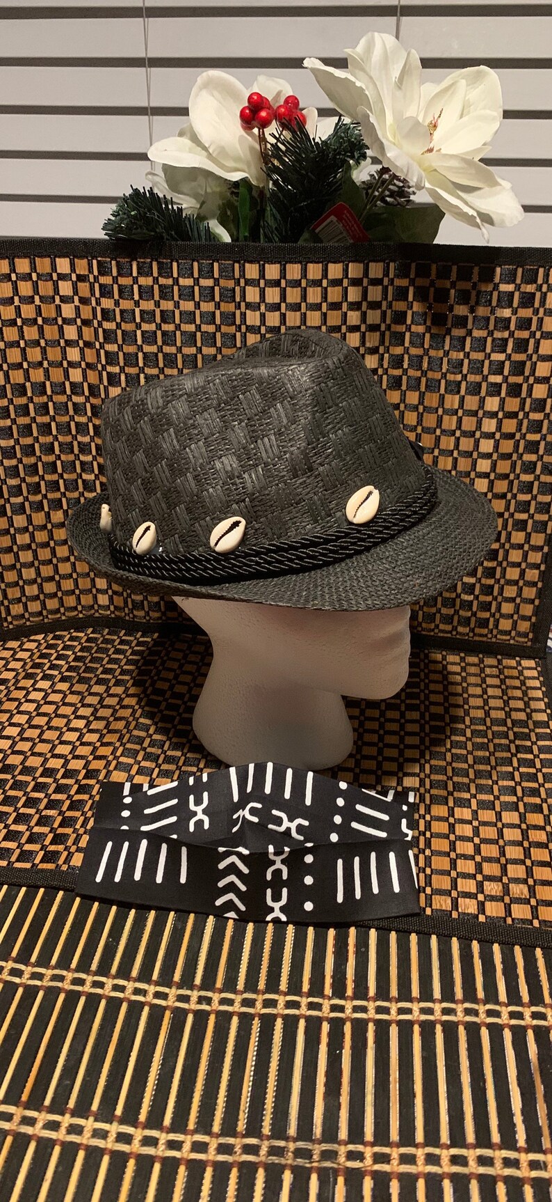Fedora and Facemask Fedora African Hat and Facemask Hat and - Etsy