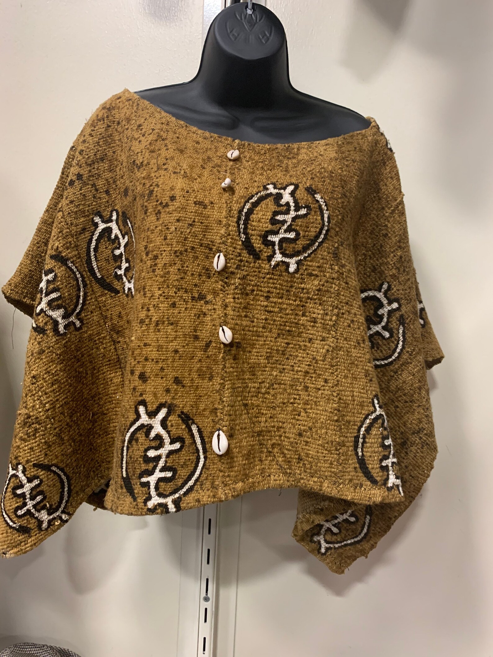 Gyname Shrug, Bogolan Poncho,ethnic Poncho, African Poncho, Poncho ...
