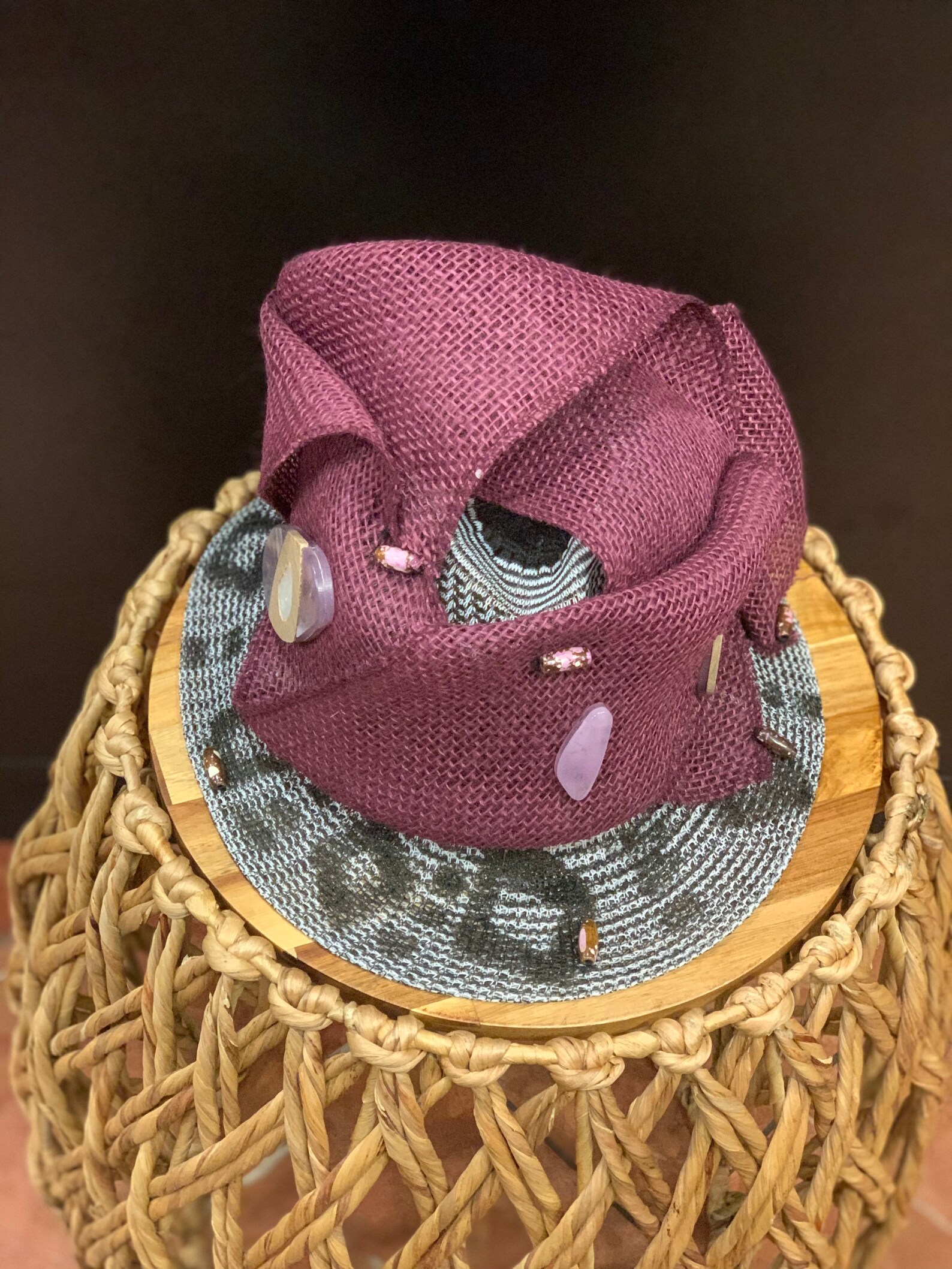 African Funk Hat Natural Straw Hat Zulu Hat Stingy Brim Hat - Etsy