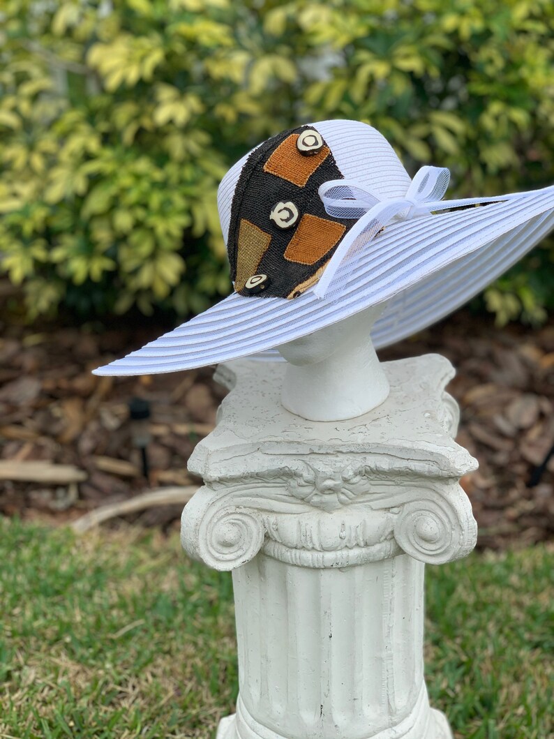 White Wide Brim Hat Women White Hat Kentucky Derby Hat | Etsy