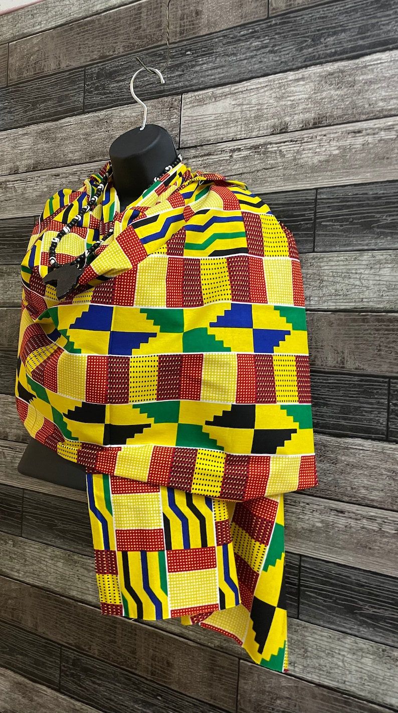 African Shawl African Wrap African Throw Kentecloth Shawl - Etsy