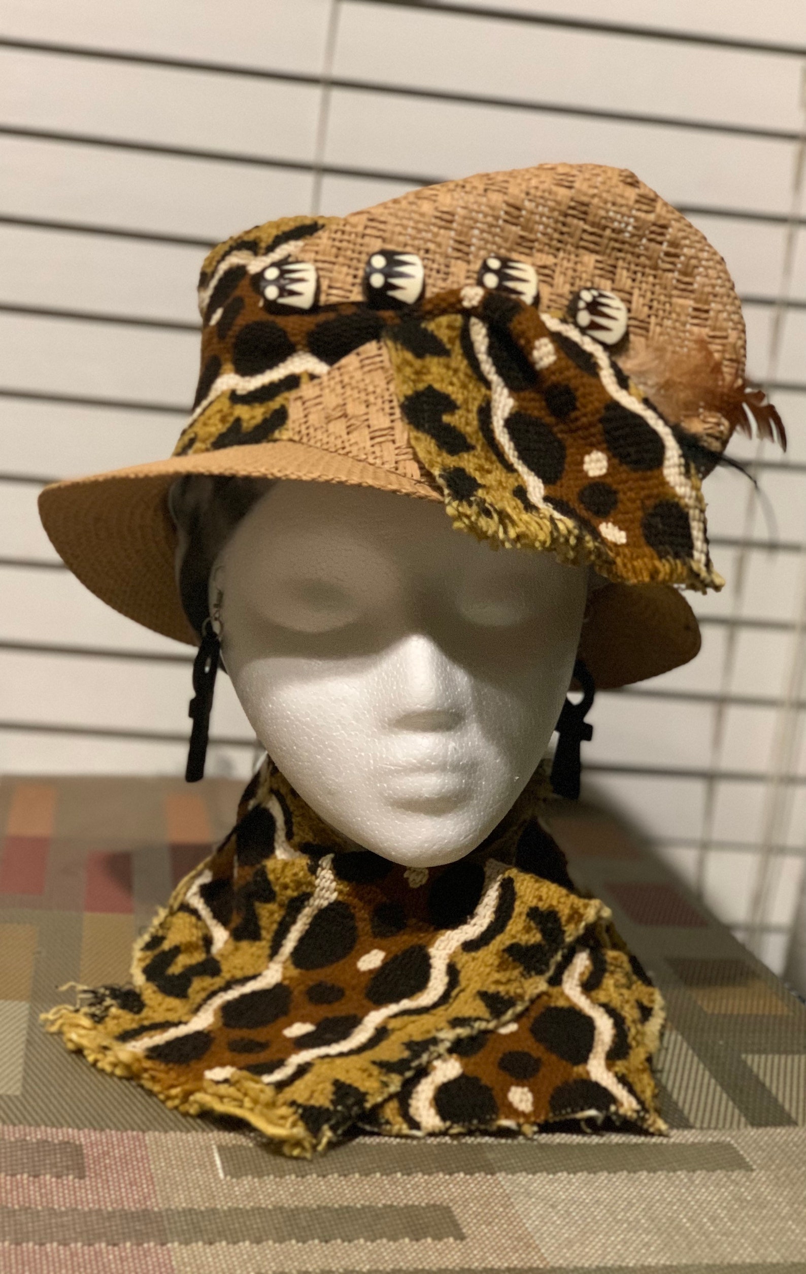 Open Top Hat, Loc Hat, up Do Hat, Fedora, Mudcloth Hat and Scarf ...
