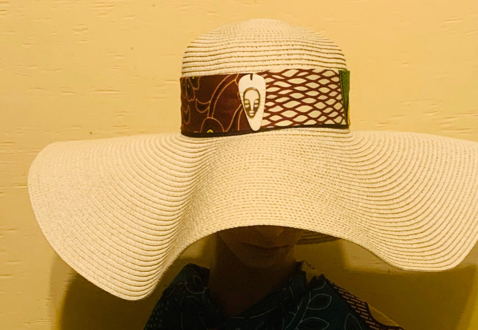 African Straw Hat African Wide Brim Hat African Beach Hat - Etsy