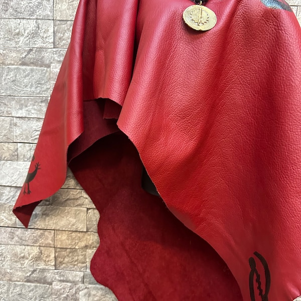 Leather Poncho - Etsy