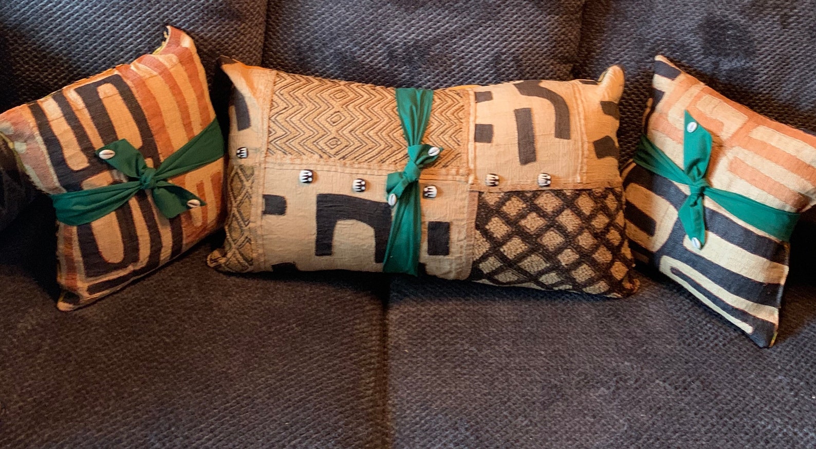 Three Piece African Pillow Set African Pillows. Ankara | Etsy