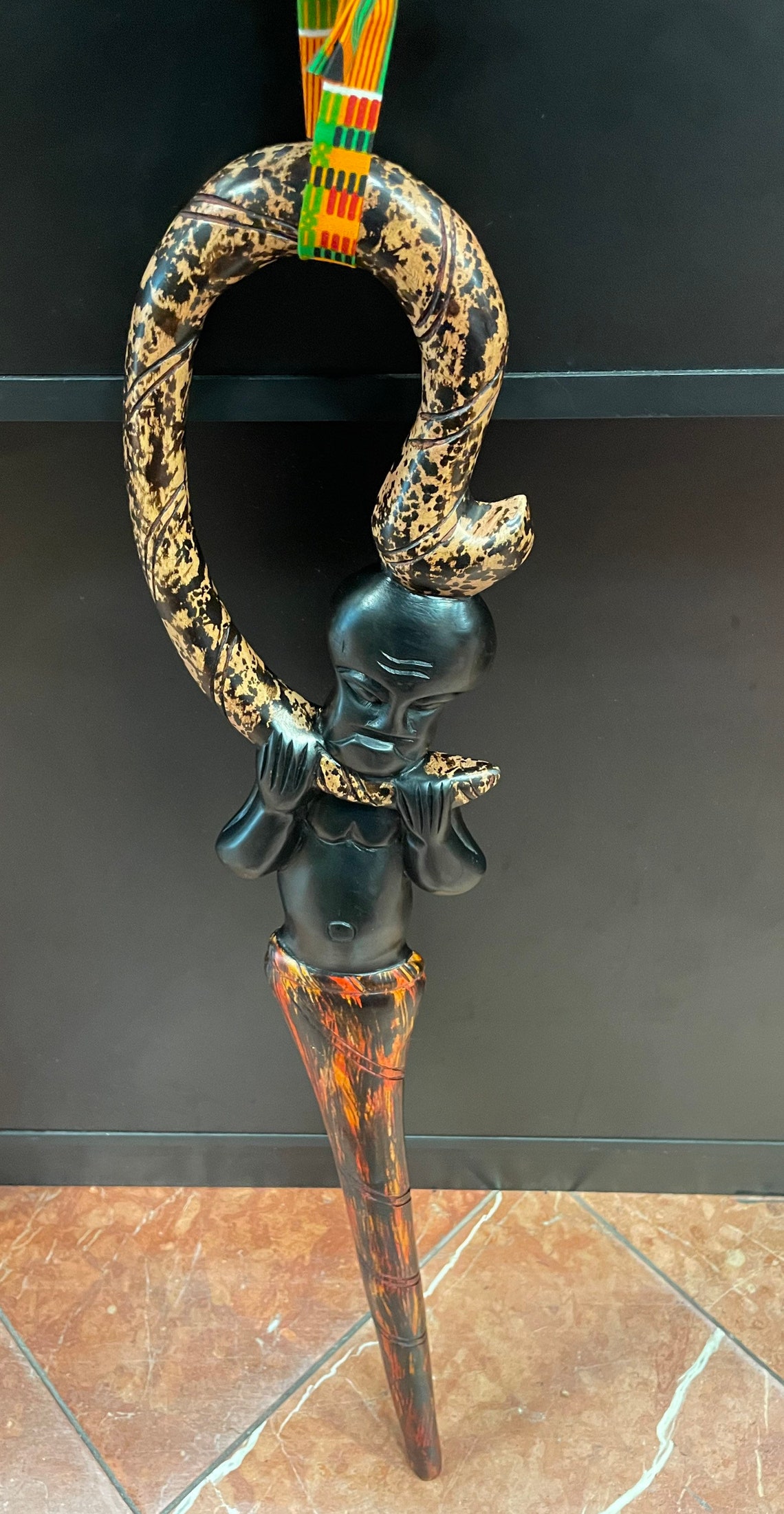 Hand Carved African Cane Artful Cane African Cane - Etsy