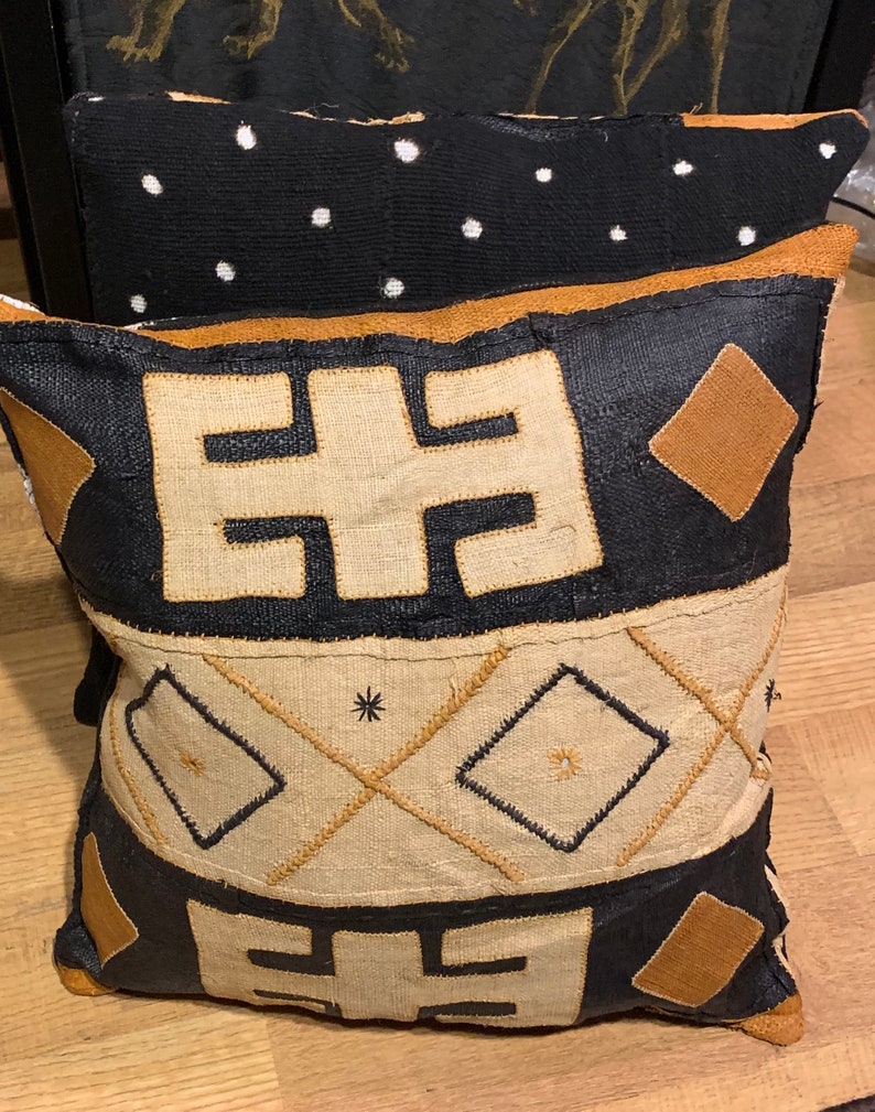 Kuba Cloth Pillow Bogolan Pillows Mudcloth Pillow Throw | Etsy
