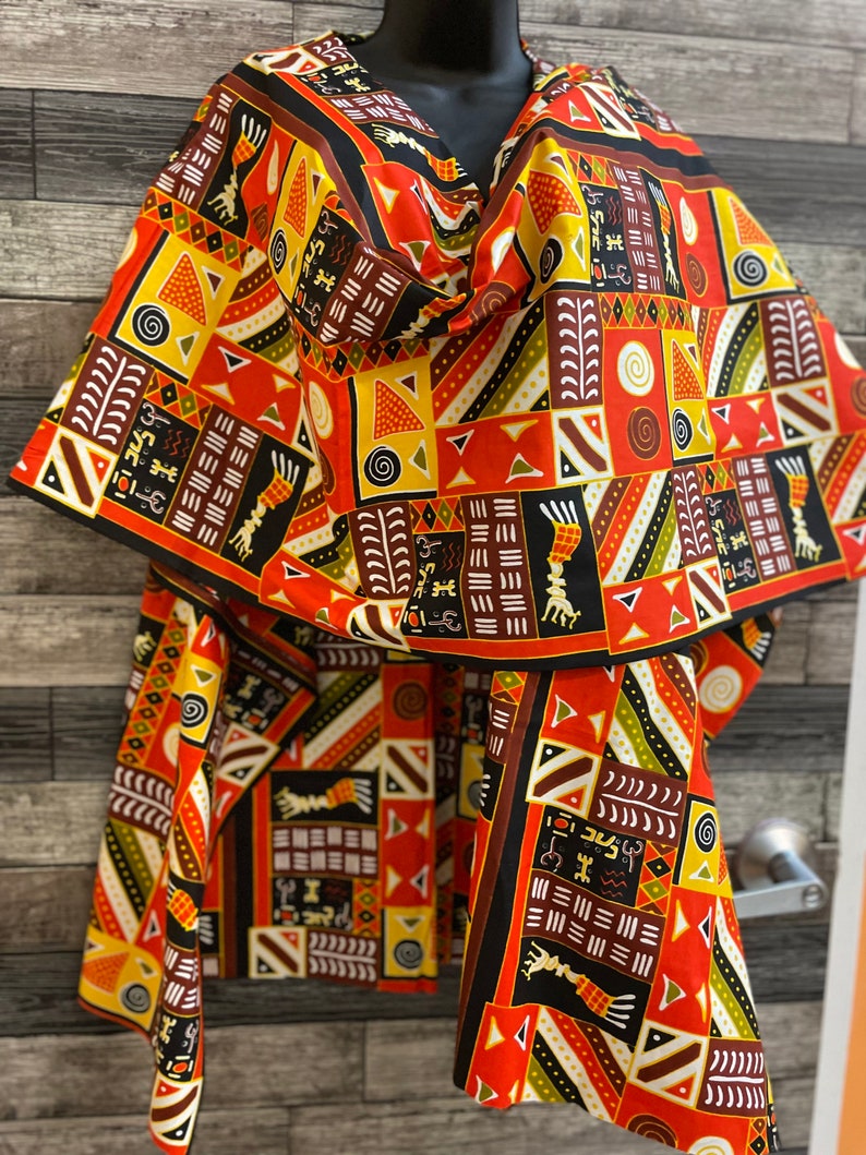 African Shawl, African Wrap, Ethnic Shawl, Plus Size Shawl, Men Shawl ...