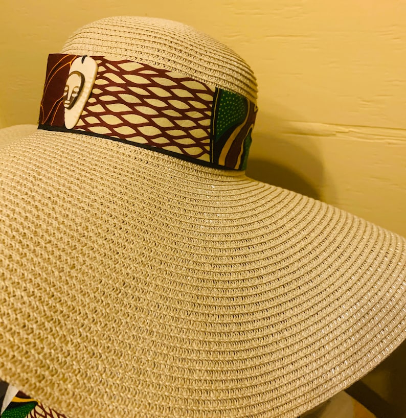 African Straw Hat African Wide Brim Hat African Beach Hat - Etsy