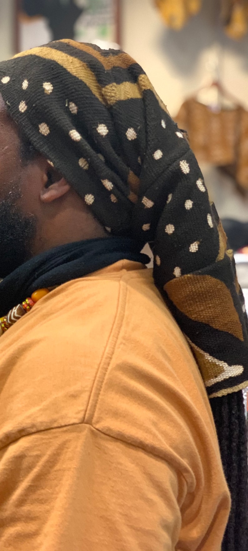 Dreadlocks Hat Locs Hat Rasta Hat Mudcloth Loc Hat Locs - Etsy