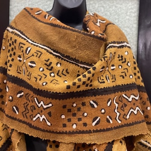 Mudcloth Shawl, African Shawl, African Wrap, Ethnic Shawl, Kente Shawl ...