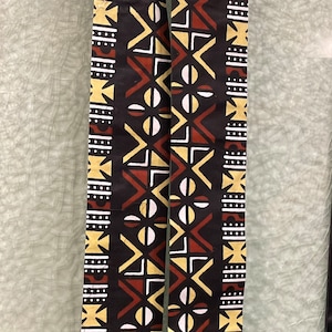 African Stole, Black and White Kente Stole , African Scarf, African ...