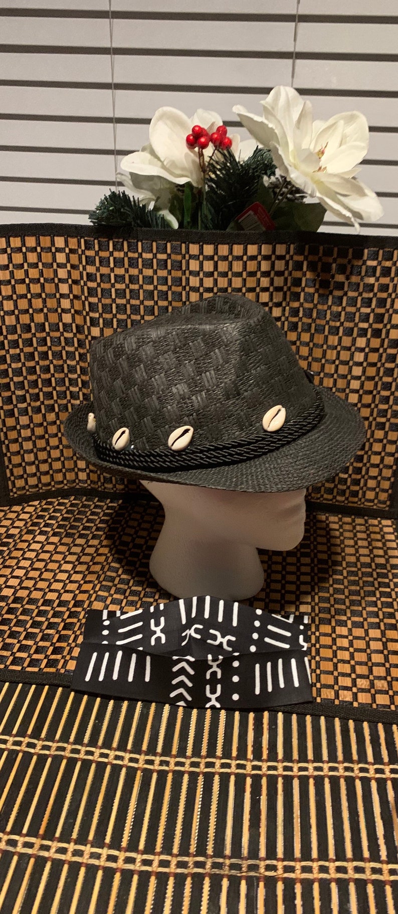 Fedora and Facemask Fedora African Hat and Facemask Hat and - Etsy