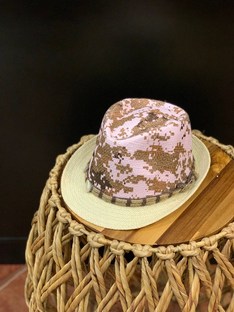 Pink Camo Fedora African Hat African Fedora Hat African | Etsy