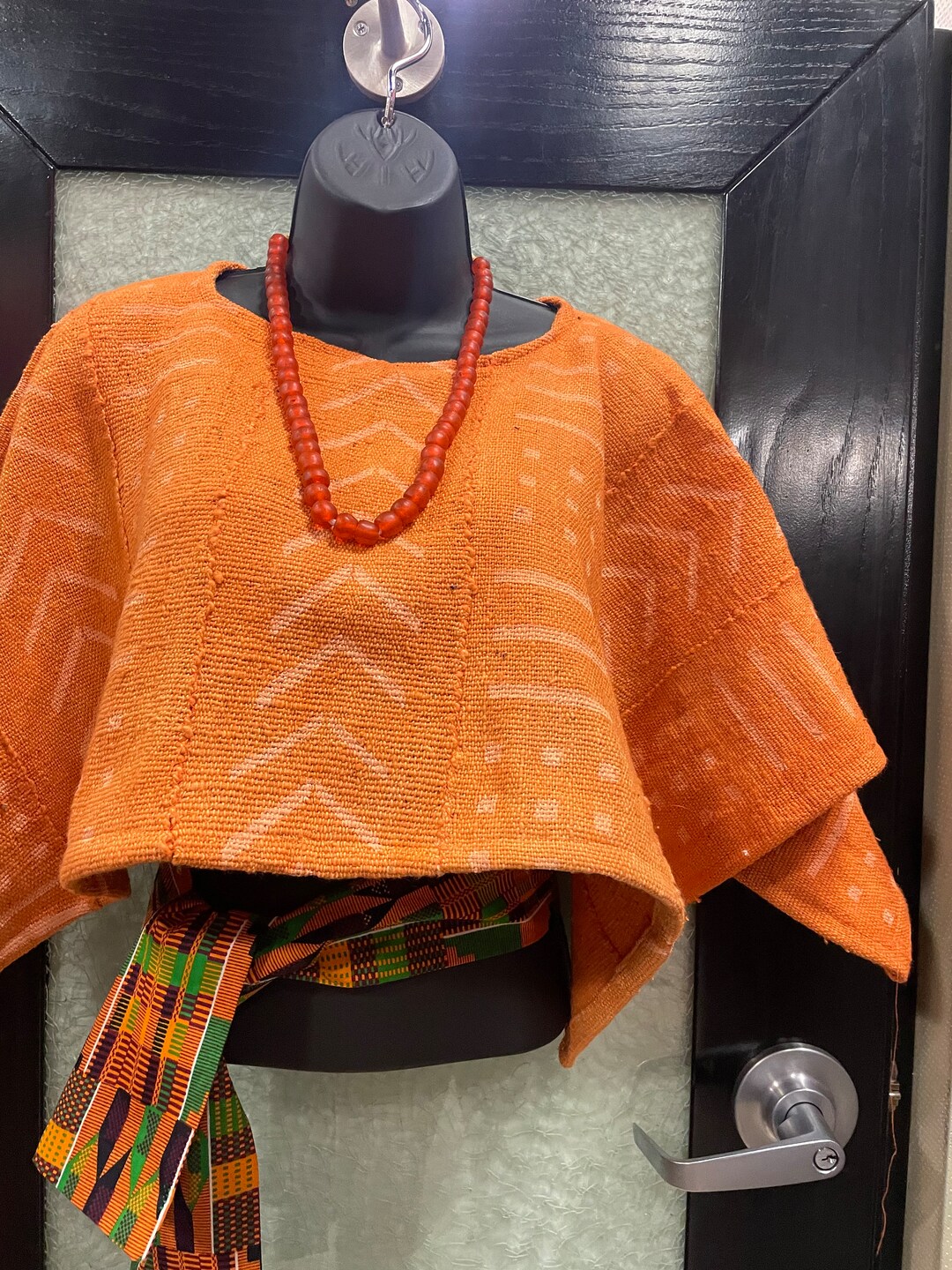 Orange Mudcloth Shrug, African Shrug, Ethnic Shrug - Etsy