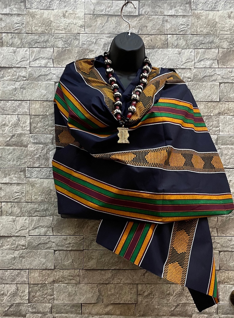 African Shawl African Wrap African Throw Kentecloth Shawl | Etsy