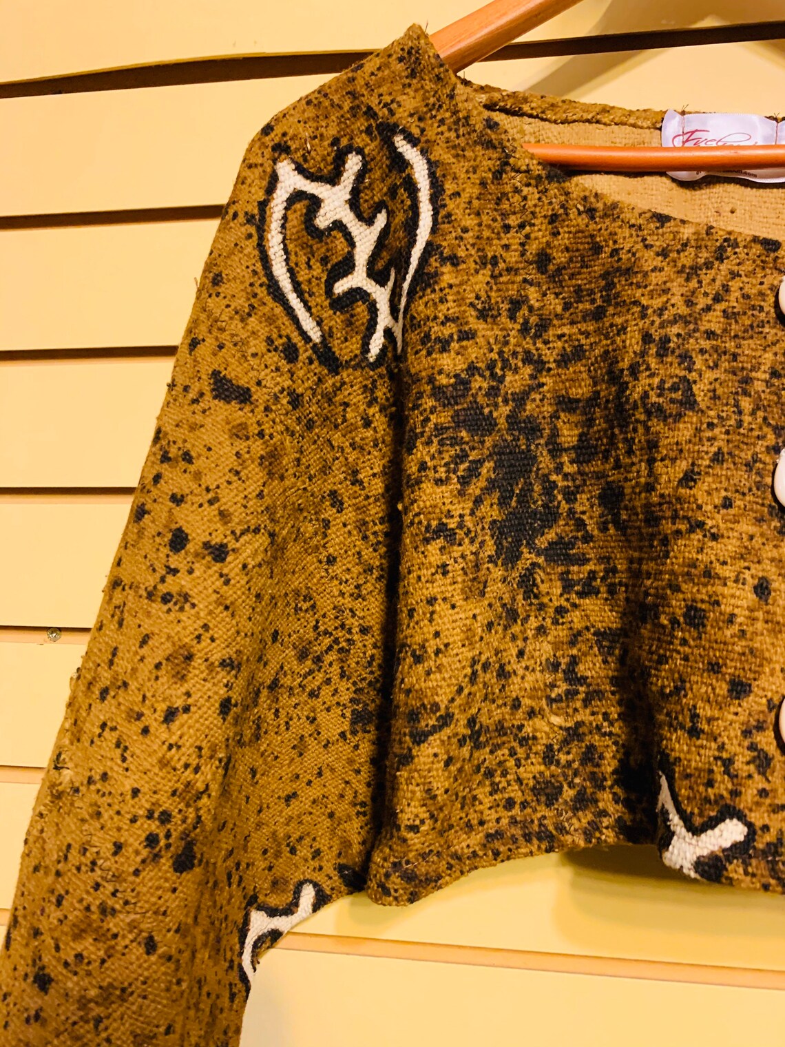 Bogolan Shrug Mudcloth Shrugafrican Shrugmudcloth Poncho | Etsy