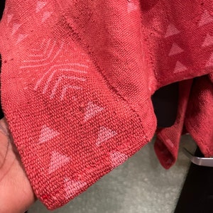 Red Mudcloth Shrug, Coral Shrug, African Shrug, Bogolan Shrug, Mudcloth ...