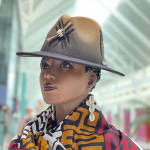 Christmas Fedora and Scarf, African Fedora , Fall and Winter Fedora ...