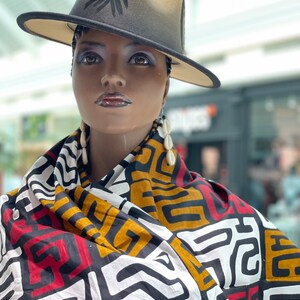 Christmas Fedora and Scarf, African Fedora , Fall and Winter Fedora ...