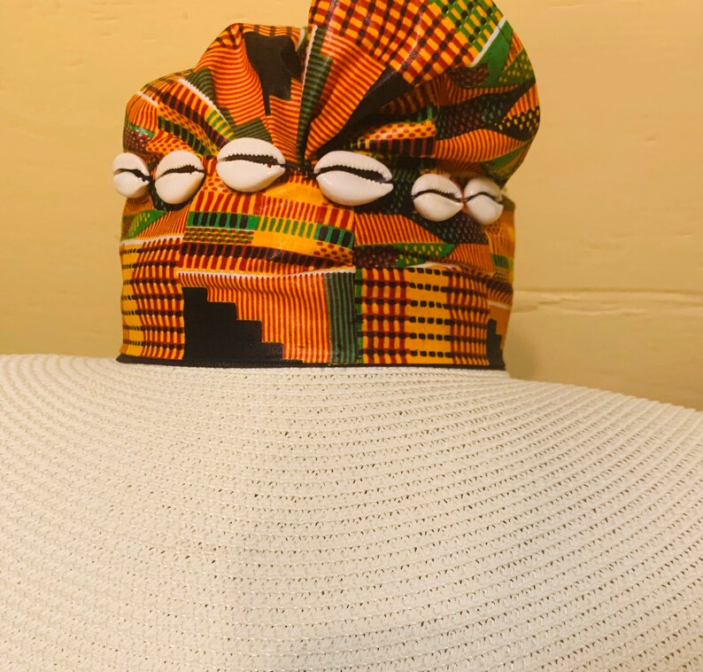 African Wide Brim Hat, Kente Cloth Hat, African Sun Hat, African Beach ...