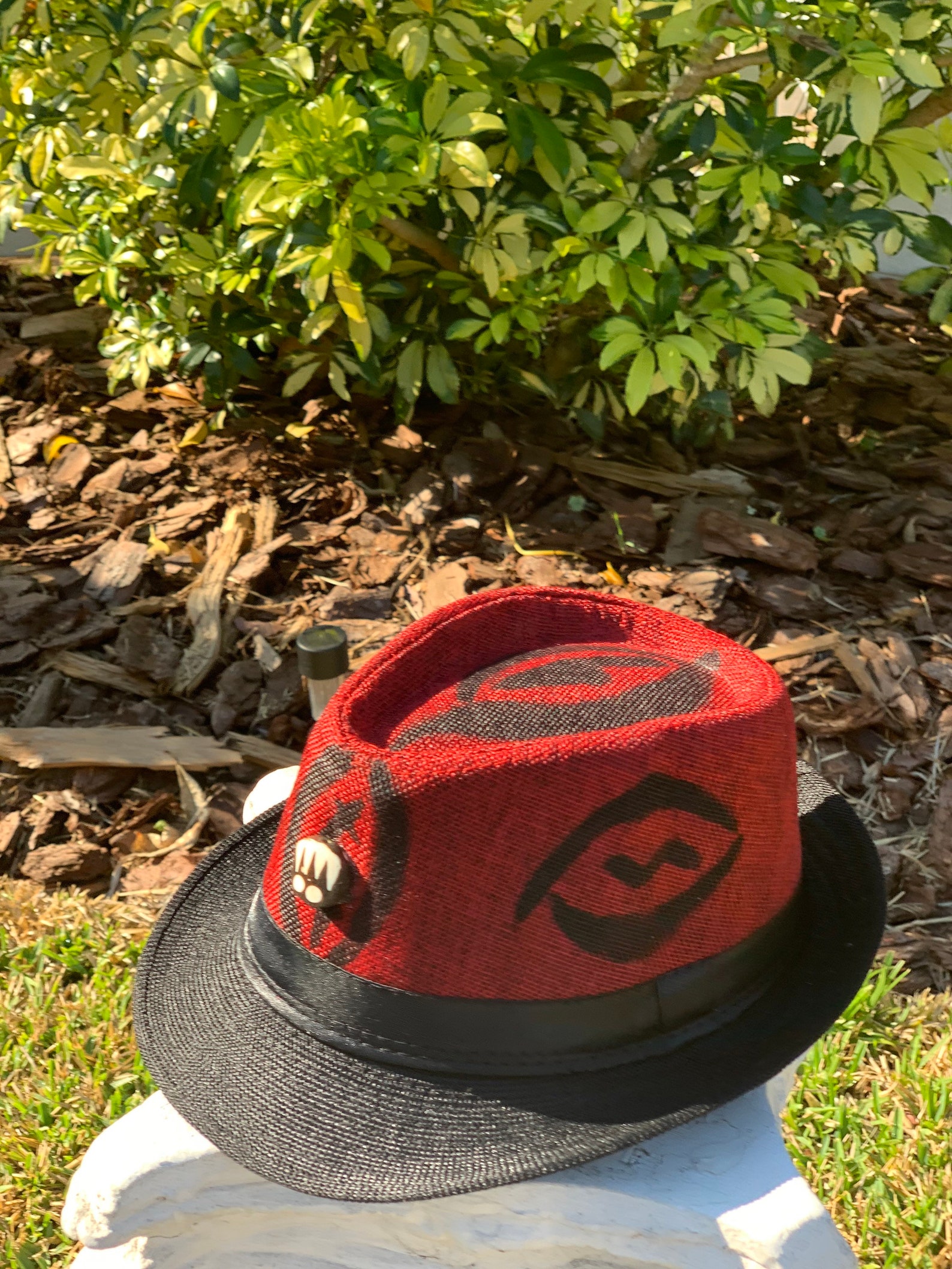 Red Fedora African Fedora Burgendy Fedora | Etsy