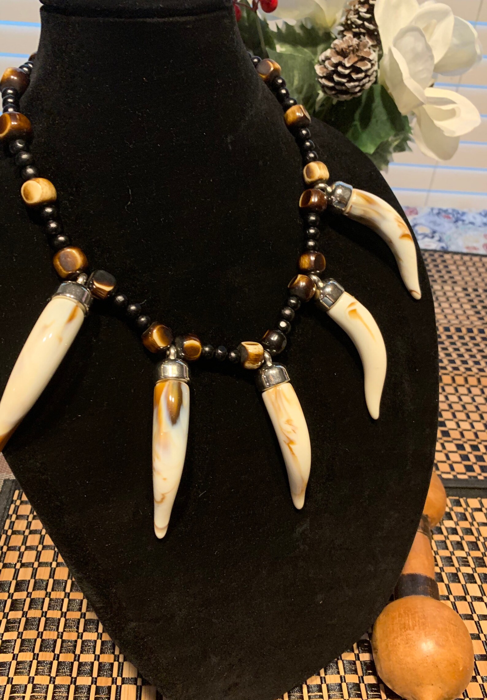 Coming to America Necklac, Wakanda Necklace, Men Necklace, Trade Beads ...