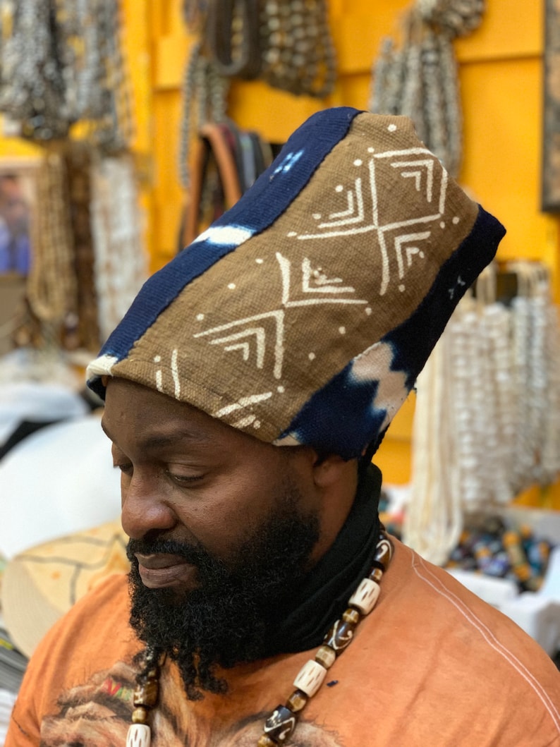 Dreadlock Hat Locs Hat Rasta Hat Tam RW Mudcloth - Etsy