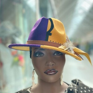 Black and Gold Fedora, Weatern Hat, Cowboy Hat, Designer Hat - Etsy