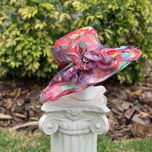 Mother’s Day Hat, Floral Hat, Wedding Hat, Spring Hat, Summer Hat, Tea ...