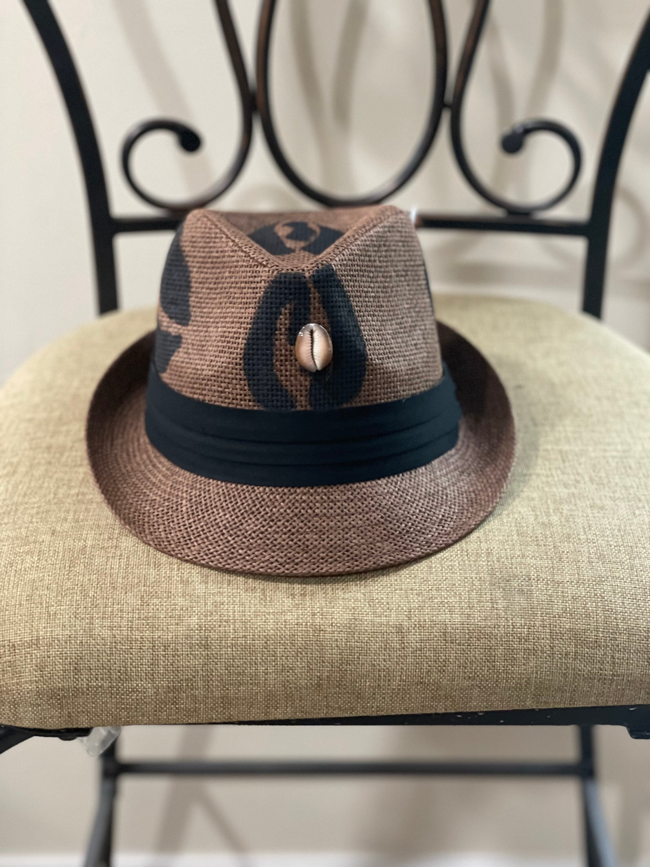 Wide Brim Black Men Fedora Women Fedora Black Leopard - Etsy