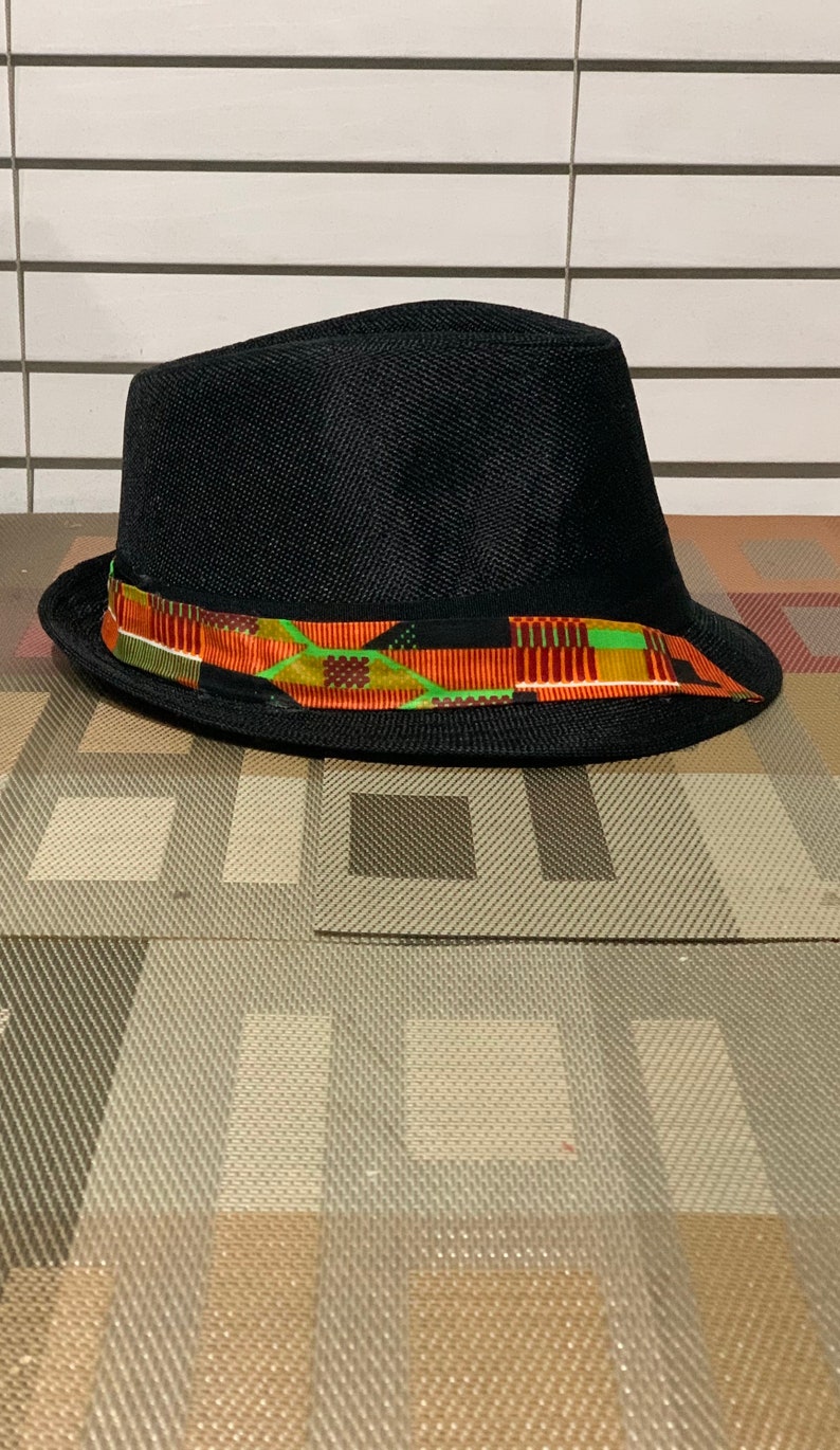 Kentecloth Fedora Black Fedora Unisex Fedora Men Fedora - Etsy