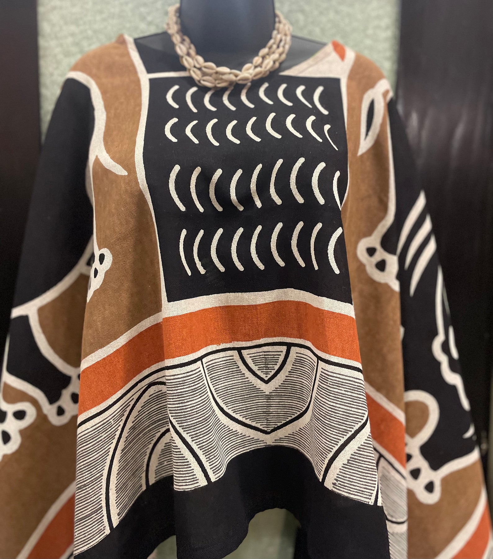 African Shrug , Safari Poncho , Ethnic Poncho, African Poncho - Etsy