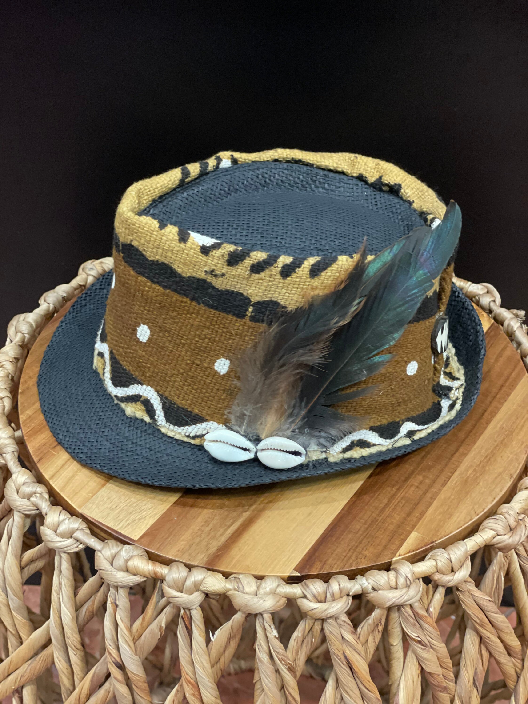 Red Feather Fedora Derby Women Hats Zulu Hats Plaid Fedora - Etsy