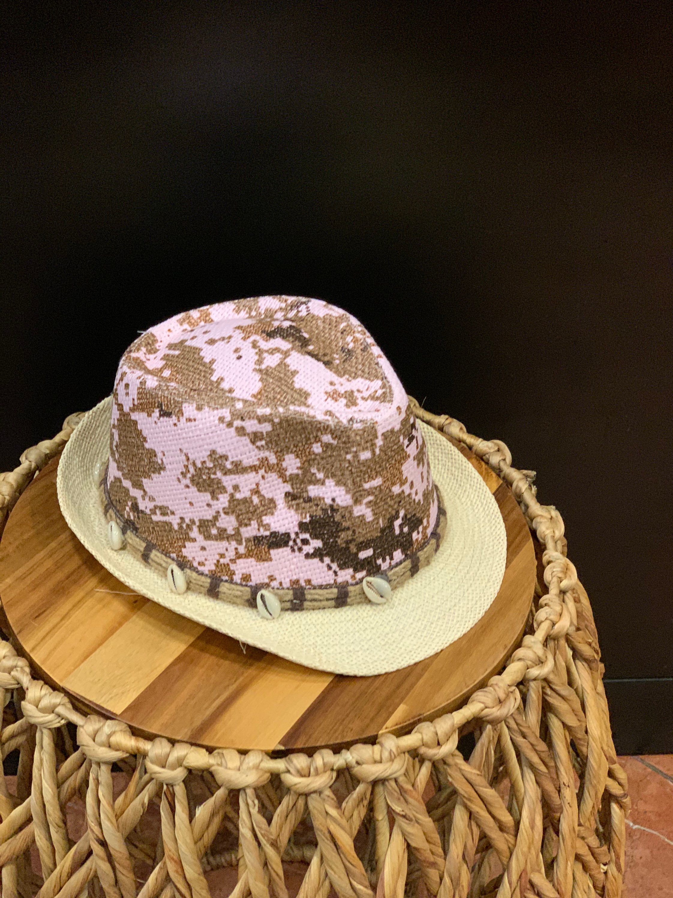 Pink Camo Fedora African Hat African Fedora Hat African | Etsy