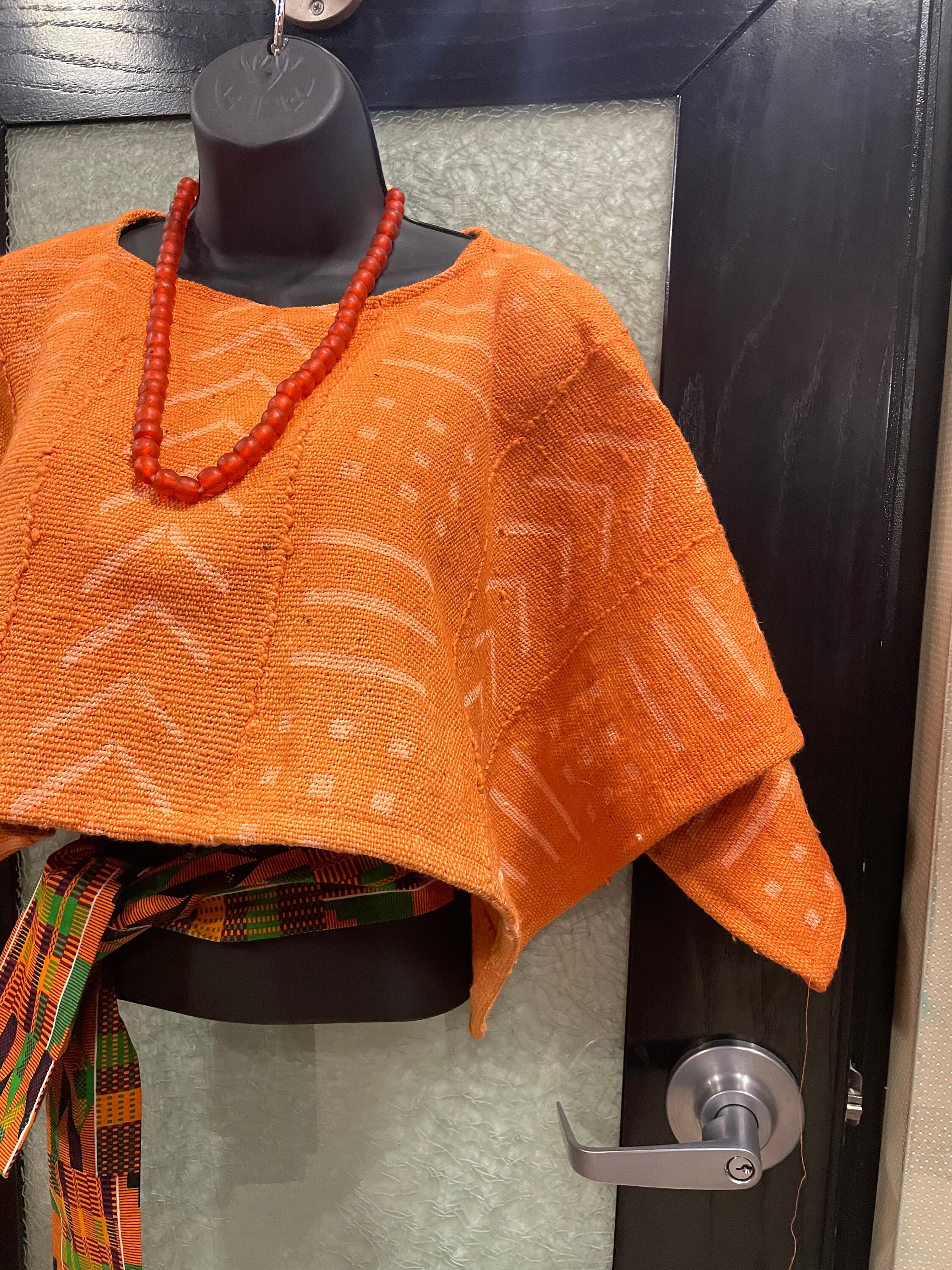 Orange Mudcloth Shrug, African Shrug, Ethnic Shrug - Etsy