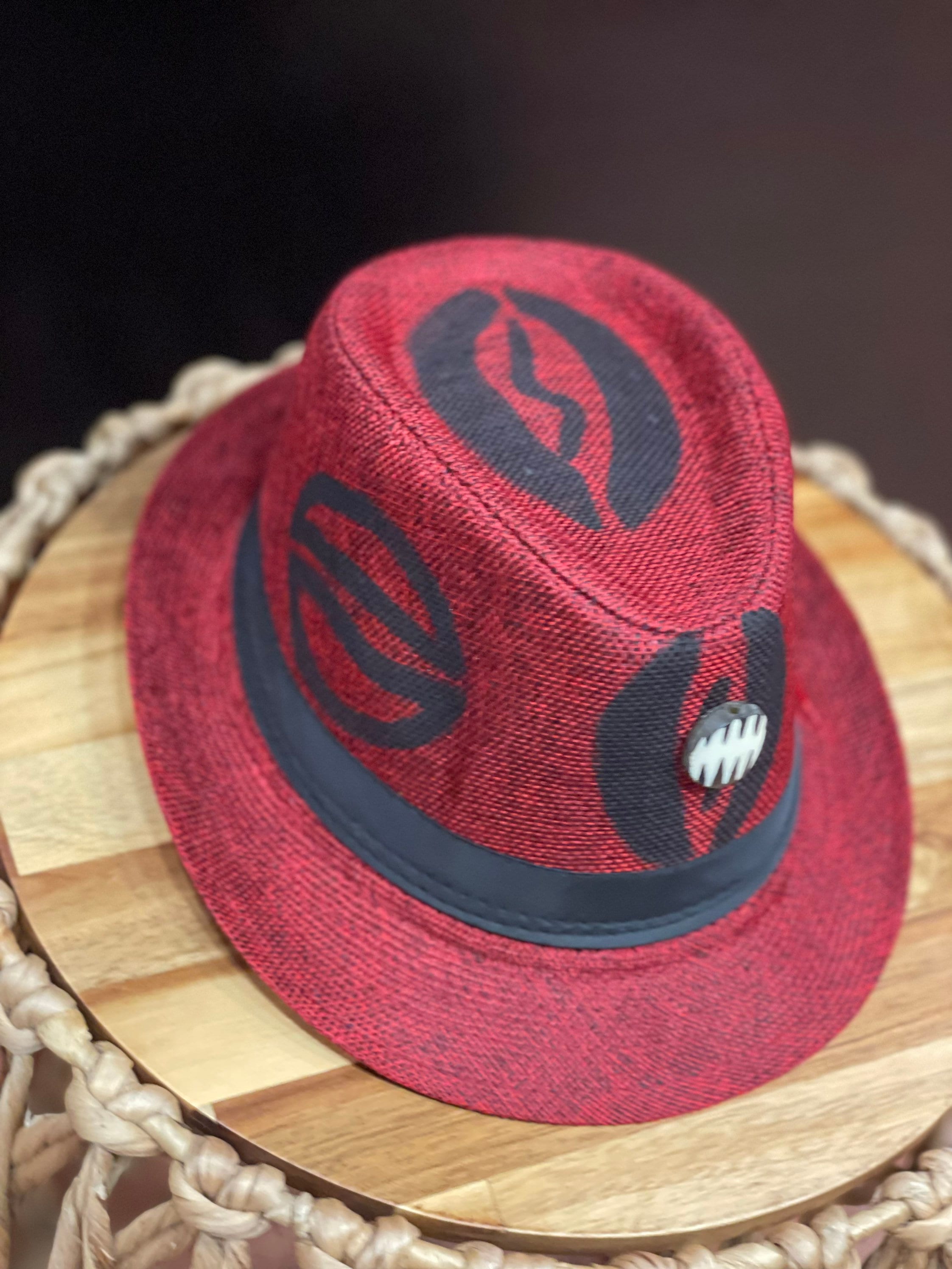 Red Feather Fedora Derby Women Hats Zulu Hats Plaid Fedora - Etsy